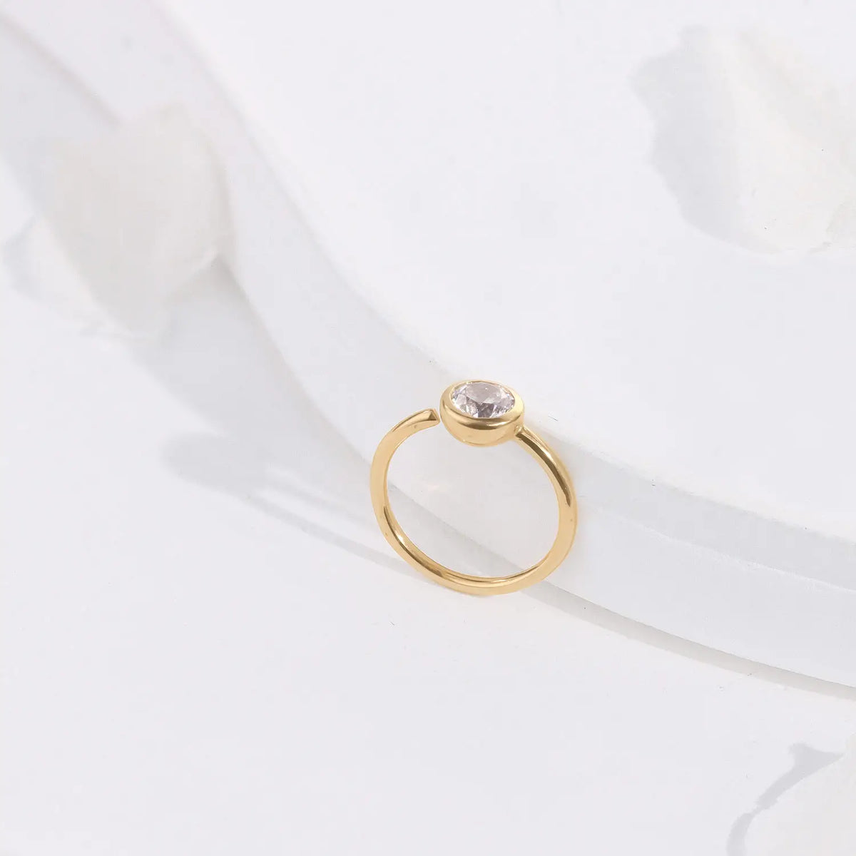 Real gold nose ring 14K solid gold with a diamond CZ stone nose pierci – Ashley Piercing Jewelry