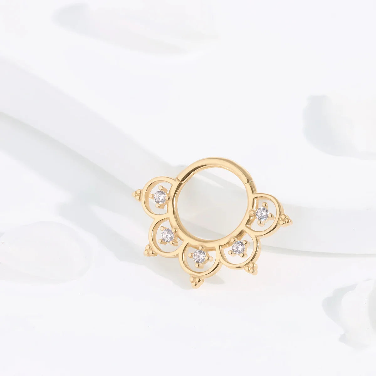 14K Gold Nose Rings and Studs - Cute and Hypoallergenic Real Gold Nose ...
