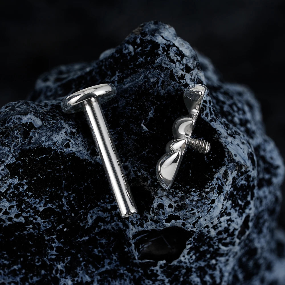 Vampire teeth piercing made of titanium 16G punk and gothic – Ashley ...