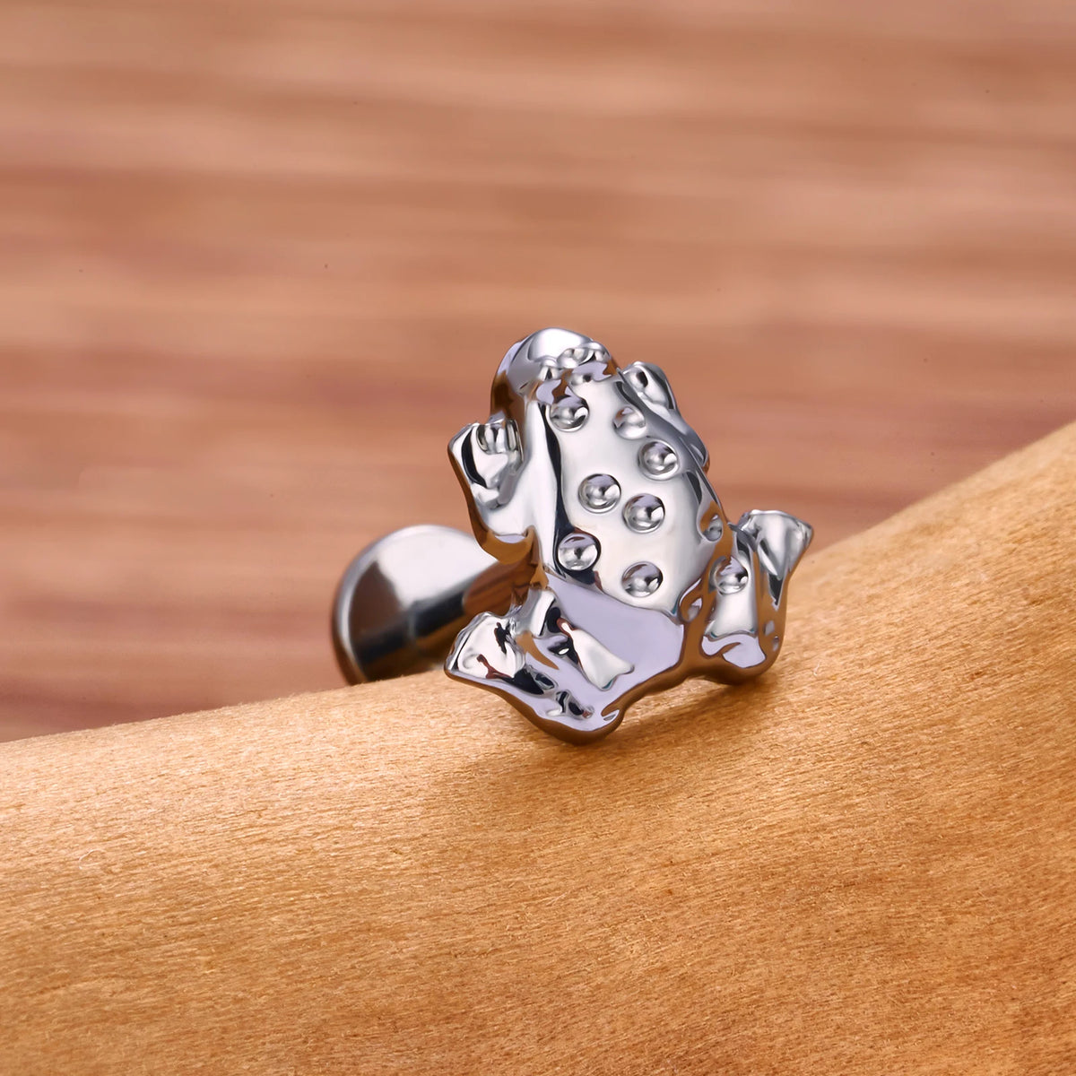 Frog nose stud frog stud earring titanium 16G cute nose studs – Ashley ...